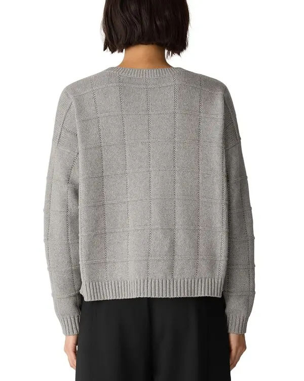 Eileen Fisher Pointelle Grid Sweater