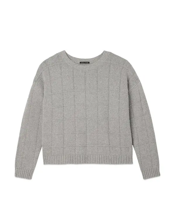 Eileen Fisher Pointelle Grid Sweater