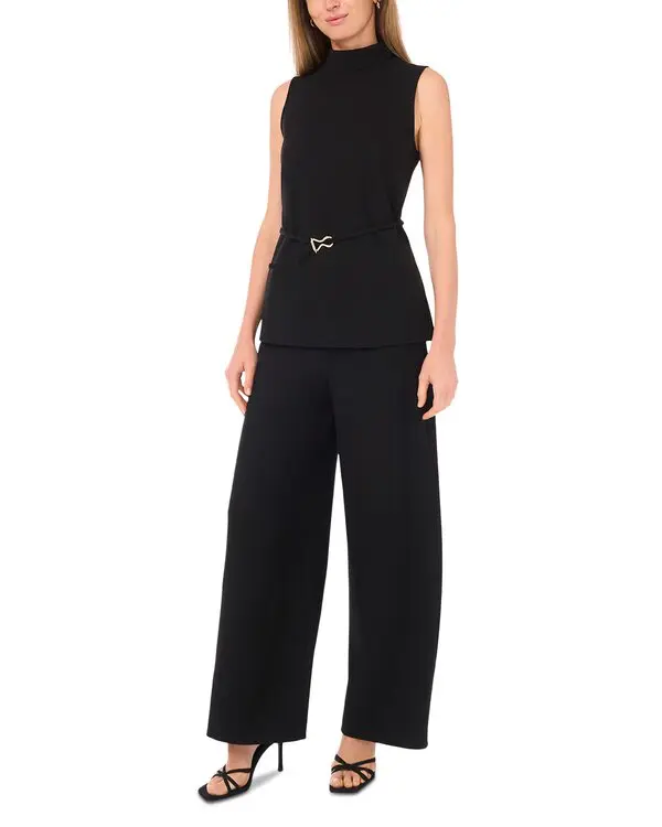 Vince Camuto Wide-leg Pull-on Pants - Rich Black