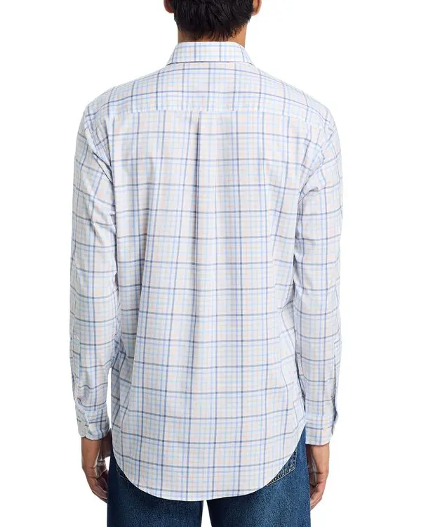 Peter Millar Warren Crown Long Sleeve Button Front Shirt - Navy