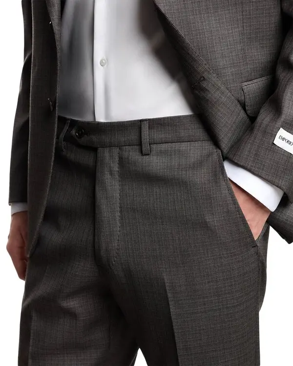 Emporio Armani Regular Fit Checkered Suit