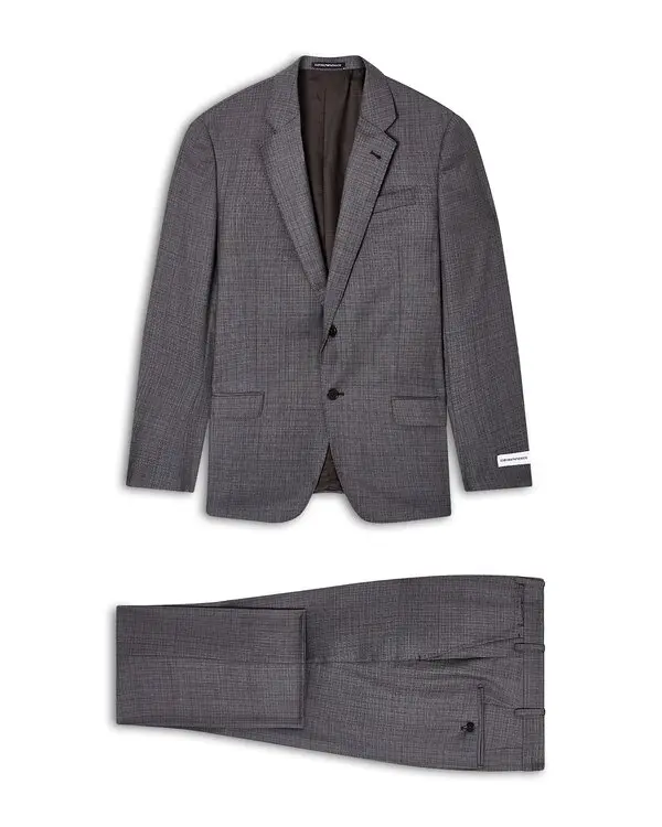 Emporio Armani Regular Fit Checkered Suit