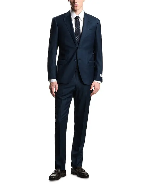 Emporio Armani Regular Fit Wool Suit - Medium Blue