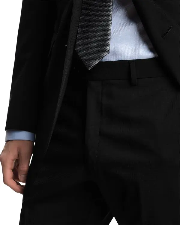 Emporio Armani Regular Fit Wool Suit - Black/blue