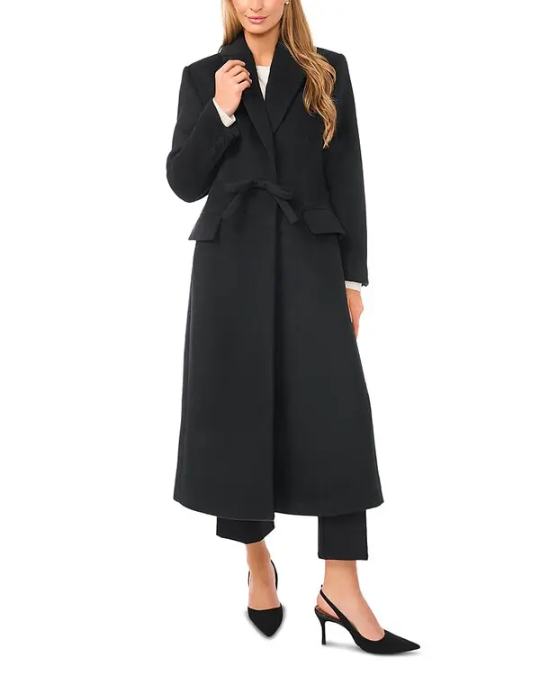 Ted Baker London Wool-blend Coat With Bow Detail