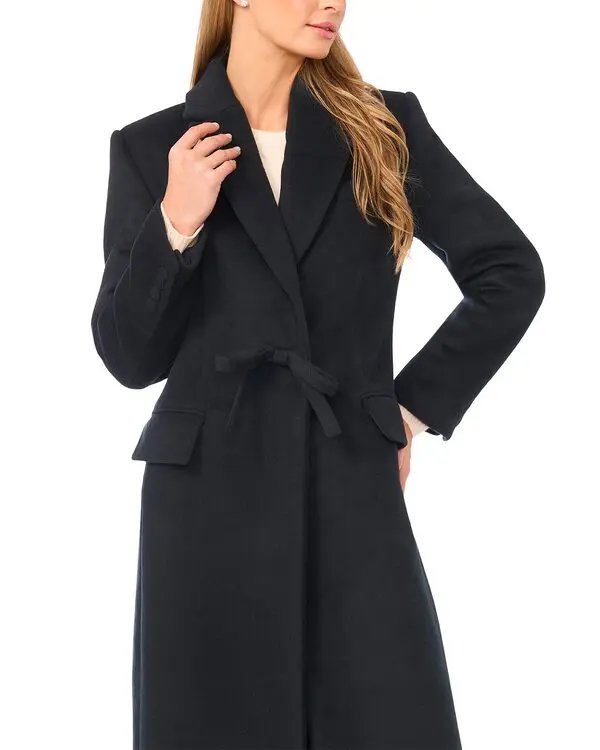 Ted Baker London Wool-blend Coat With Bow Detail