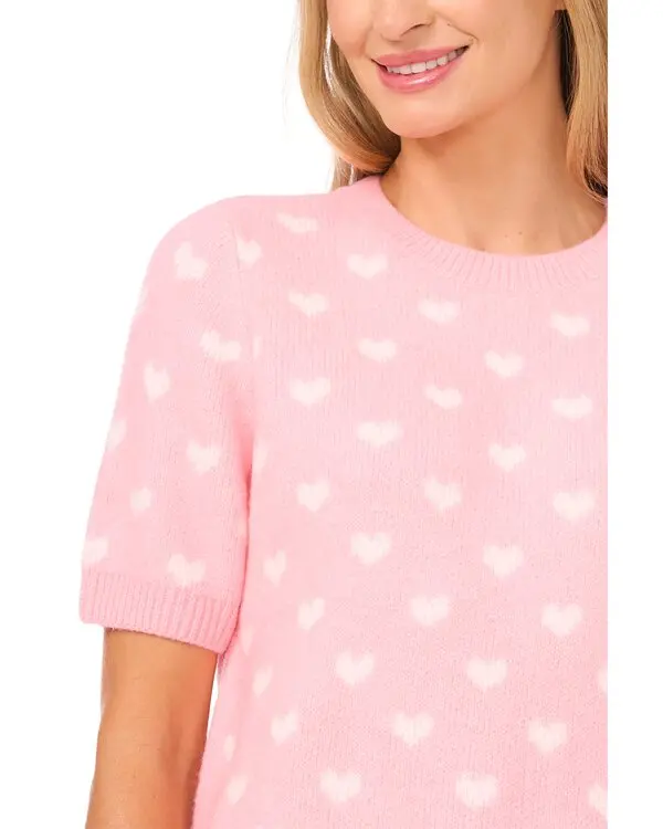 CECE DUPRAZ Heart Jacquard Sweater