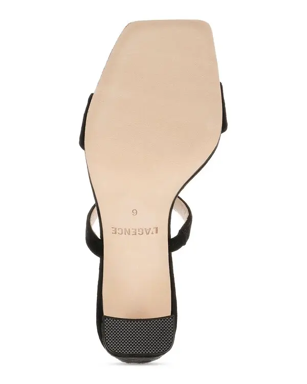 L'Agence Catriona Sandals - Black Suede