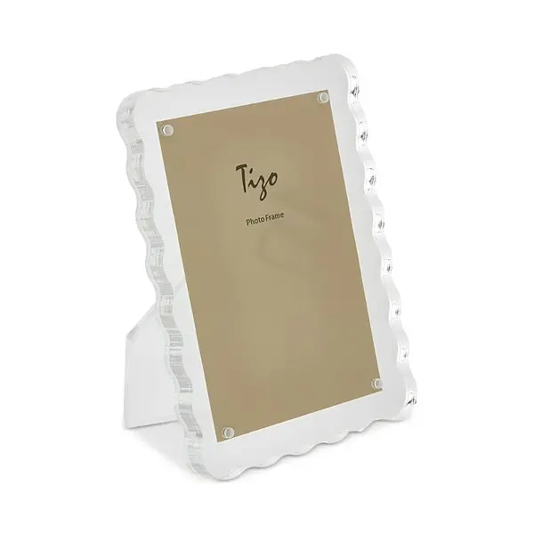 TIZO Lucite Wave Frame, 4 X 6 - Clear