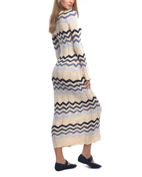 CAPITTANA Gretta Zigzag Maxi Dress