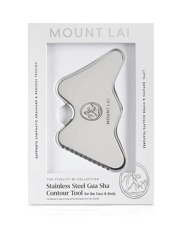 MOUNT LAI Vitality Qi Stainless Steel Gua Sha Contour Tool - No Color
