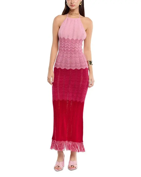 CAPITTANA Cornelia Degrade Dress - Red