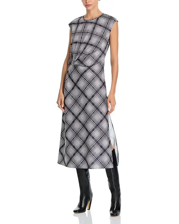 derek lam satina dress Derek Lam 10 Crosby Satina Sleeveless Shirt Dress