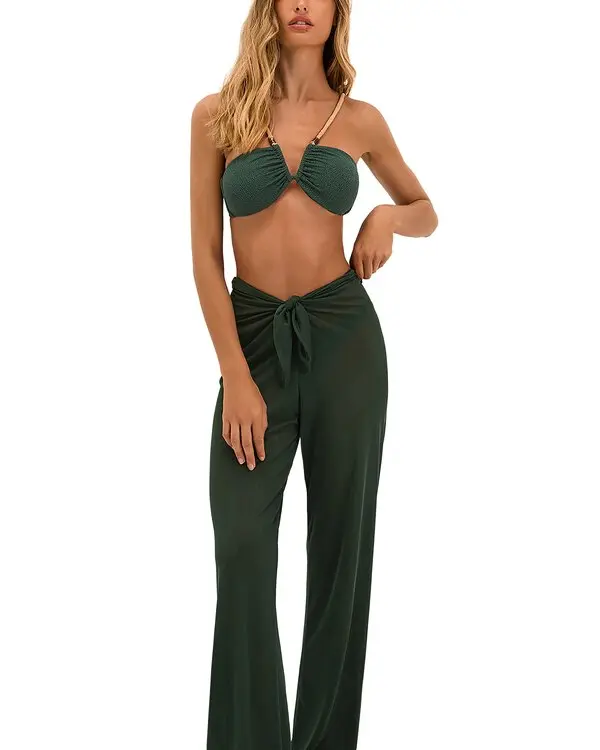 VIX PAULA HERMANNY Pareo Swim Cover-up Pants - Green