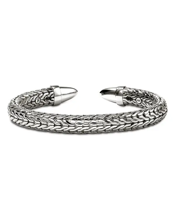 John Hardy Sterling And Blue Sapphire Spear Cuff Bracelet