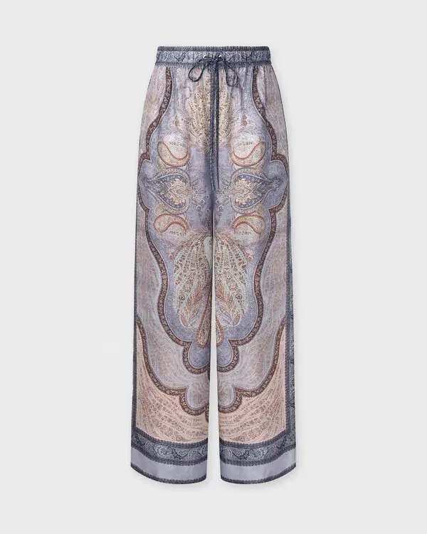 Zimmermann Wanderlust Relaxed Pant - Blue