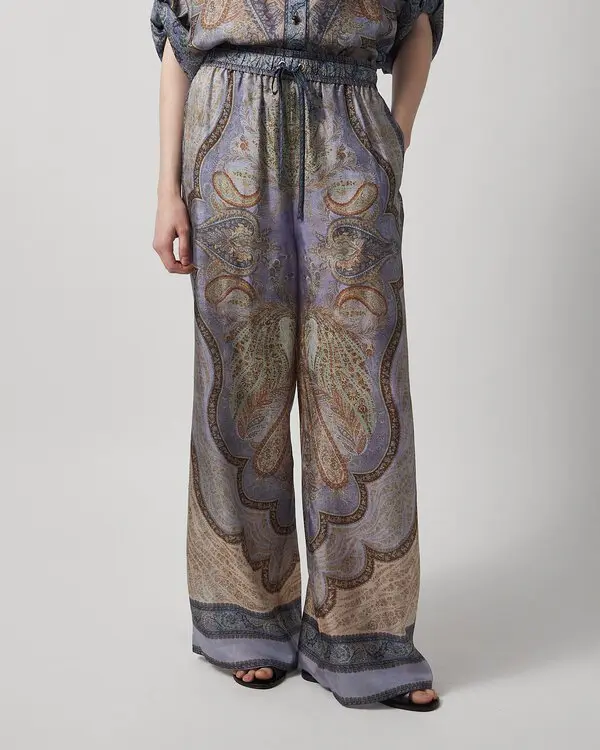 Zimmermann Wanderlust Relaxed Pant - Blue