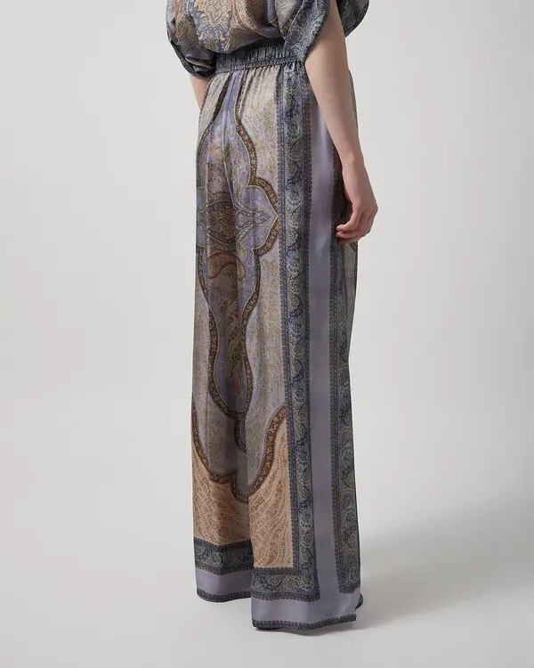 Zimmermann Wanderlust Relaxed Pant - Blue