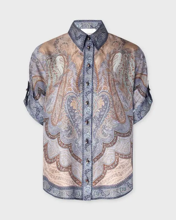 Zimmermann Wanderlust Short Sleeve Shirt