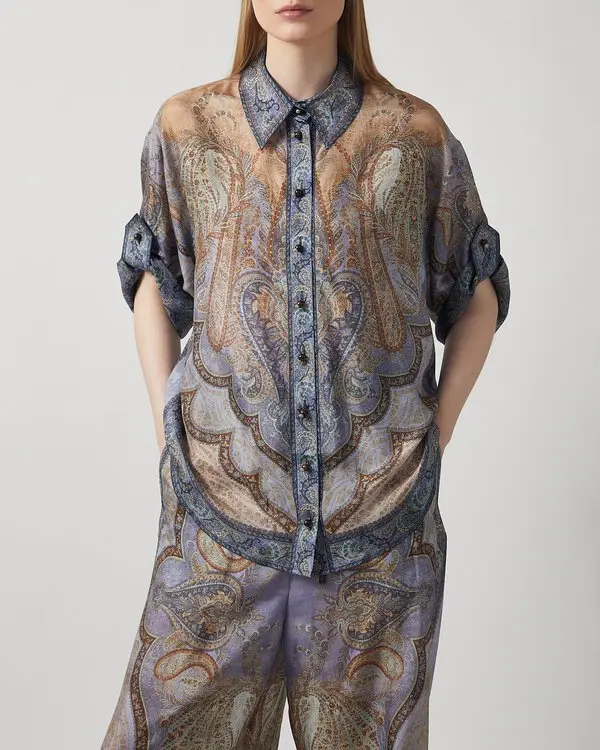 Zimmermann Wanderlust Short Sleeve Shirt