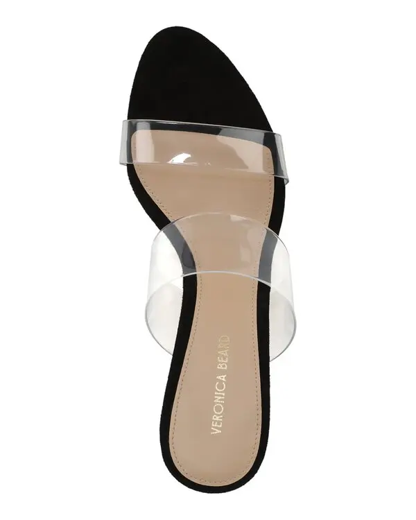Veronica Beard Asha 75 Sandals - Clear/black