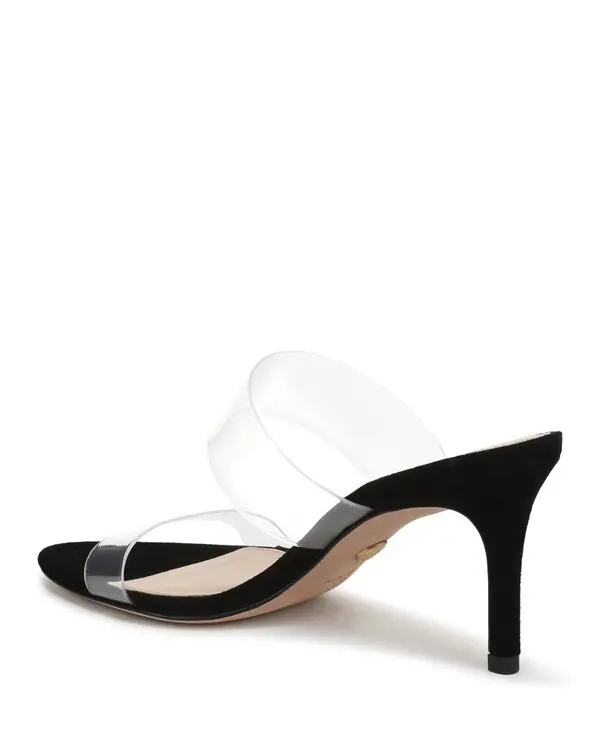 Veronica Beard Asha 75 Sandals - Clear/black