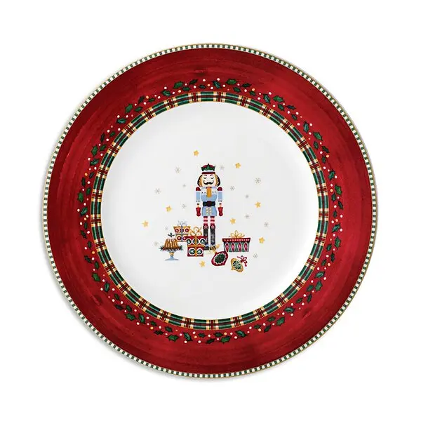Prouna Nutcracker Salad/dessert Plate - Multi