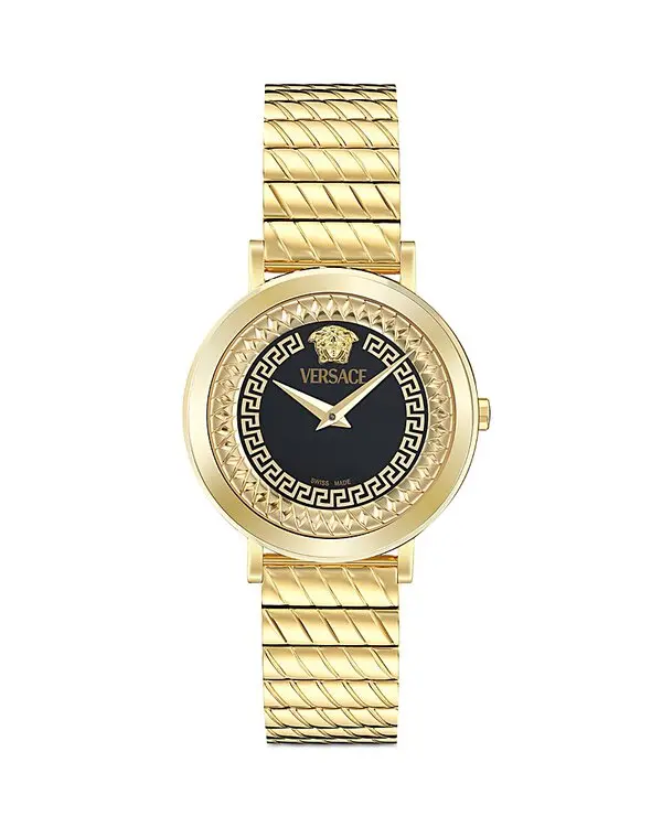 Versace Delphinus Watch - Black/gold