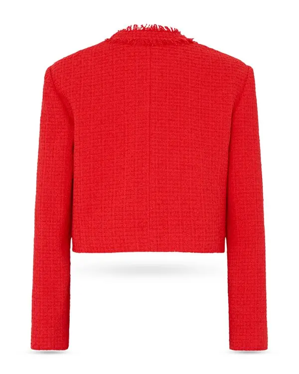 MILLY Serena Boucle Jacket - Red