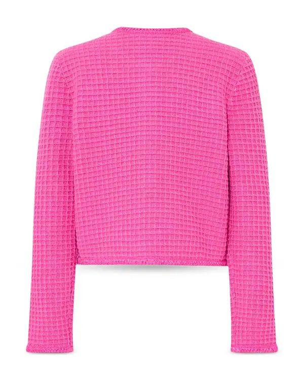 MILLY Sade Textured Cardigan Jacket
