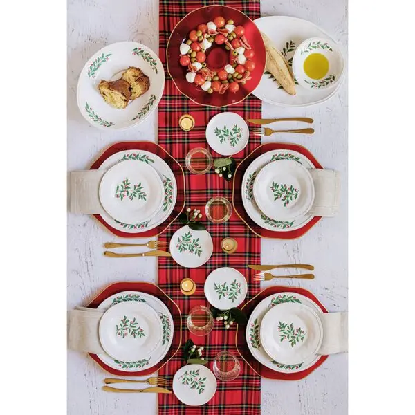 VIETRI Holiday Glass Service Plate/charger