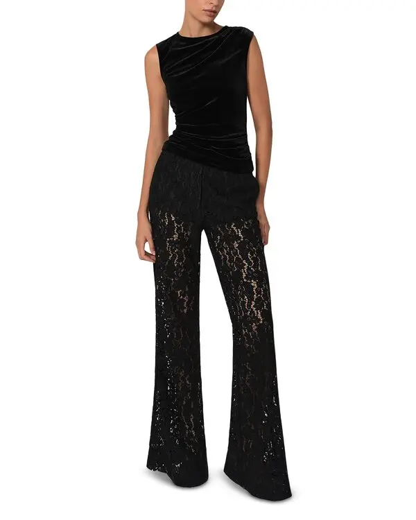 REISS Lace Wide Leg Pants
