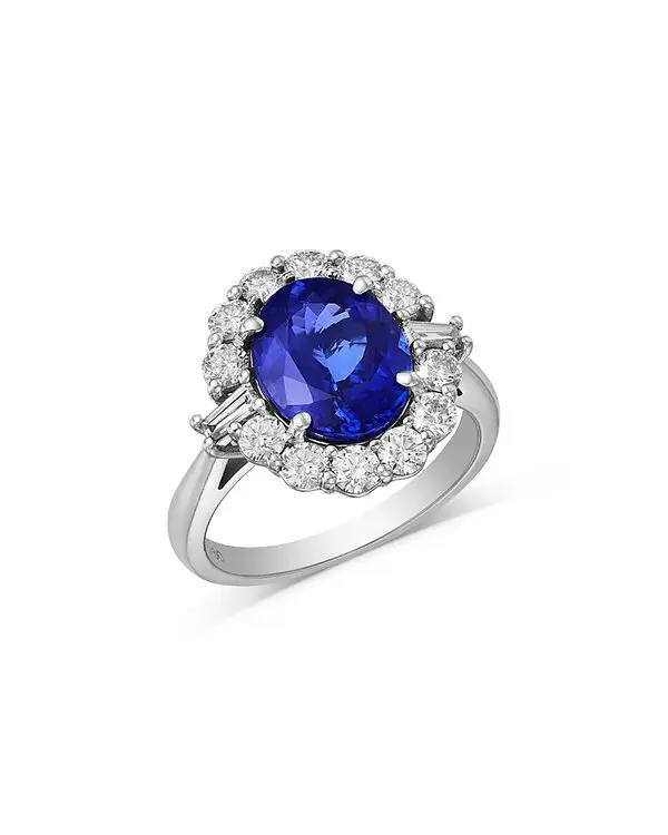 Bloomingdale'S Limited Edition Tanzanite And Diamond Ring - Blue/white