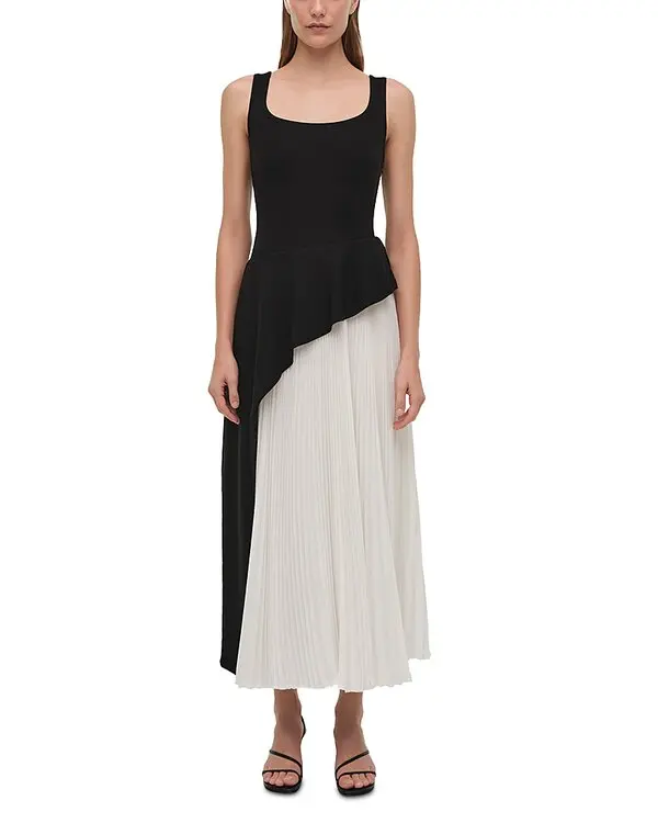 Simkhai Zayla Asymmetric Dress - Black Multi