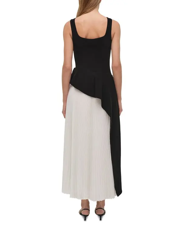 Simkhai Zayla Asymmetric Dress - Black Multi