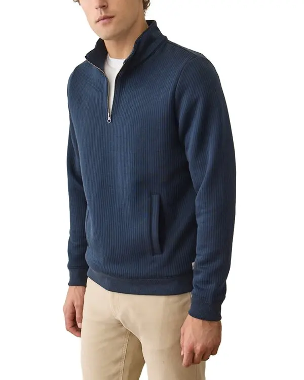 Marine Layer Corbet Quilted Quarter Zip Sweater