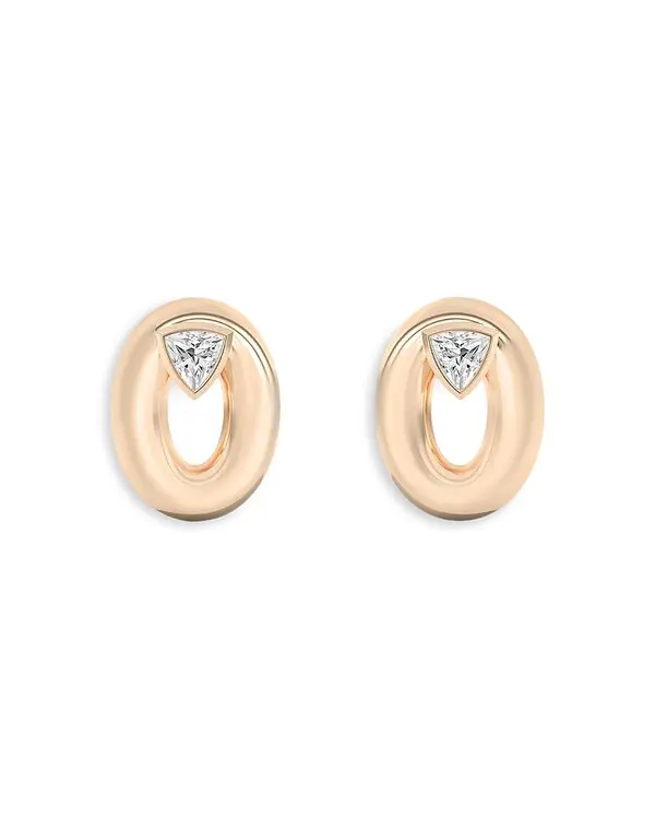 SHAHLA KARIMI Lab Grown Diamond Stud Earrings - Gold