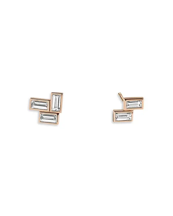 SHAHLA KARIMI 14k Yellow Lab Grown Diamond Stud Earrings - Gold