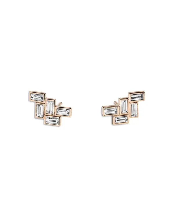 SHAHLA KARIMI 14k Yellow Lab Grown Diamond Stud Earrings - Gold