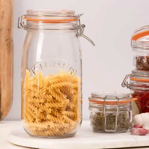 KILNER Round Clip Top Jars, Set Of 3