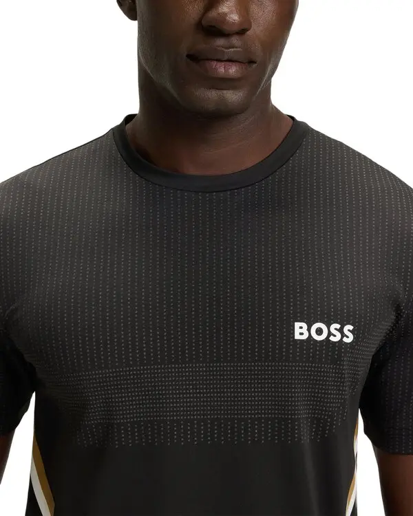 BOSS Tee Tech Toc Slim Fit Logo Tee - Black