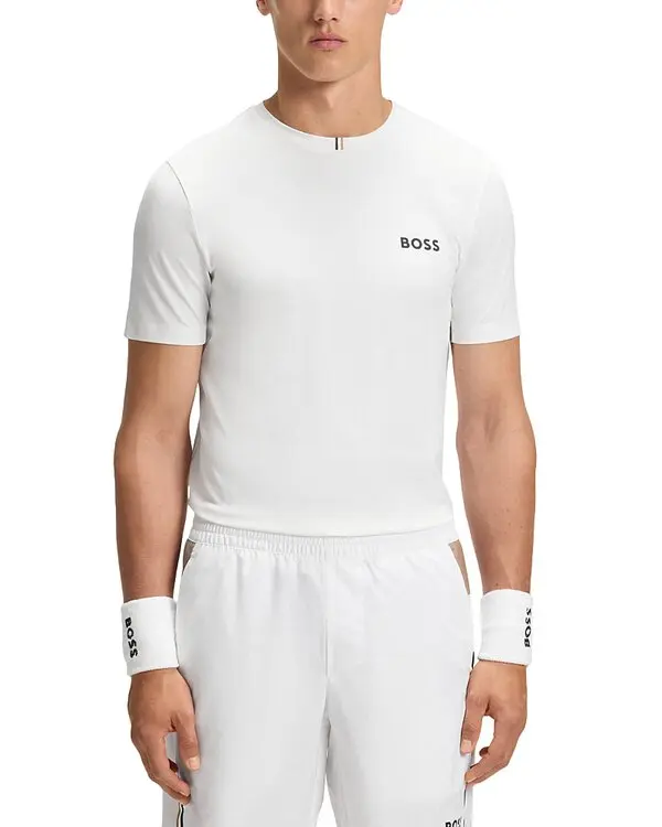 BOSS Tee Toc Slim Fit Logo Tee - White
