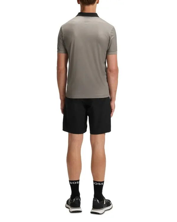 BOSS Palle Toc Slim Fit Short Sleeve Polo Shirt - Light Pastel Grey