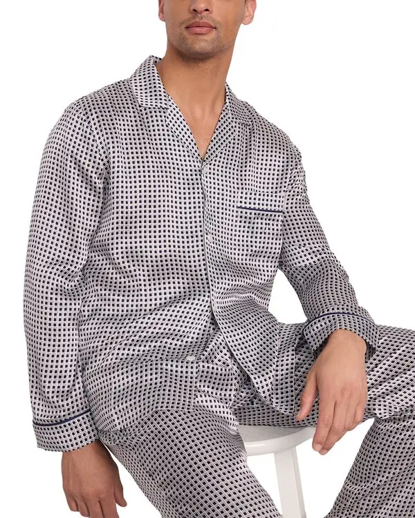 Eberjey Charles Printed Long Sleeve Pajama Set