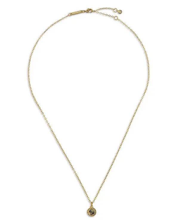 Ted Baker London Soltell Solitaire Sparkle Crystal Pendant Necklace - Gold Tone
