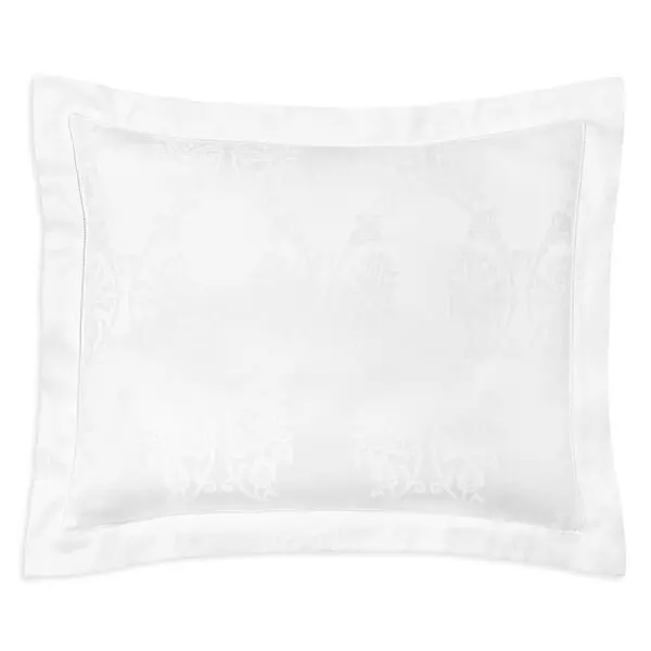 SFERRA Giza 45 Lido Floral Standard Sham - White