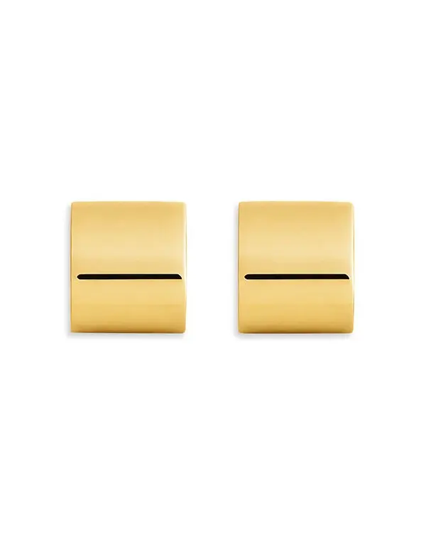 TOTEME Petite Signature Hoop Earrings In 18k Plated - Gold