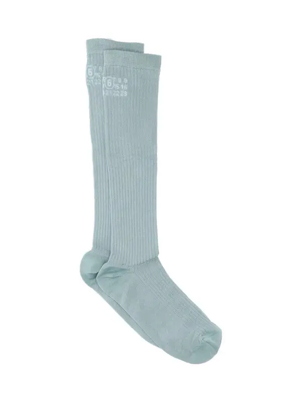 MAISON MARGIELA Numeric Socks - Light Blue