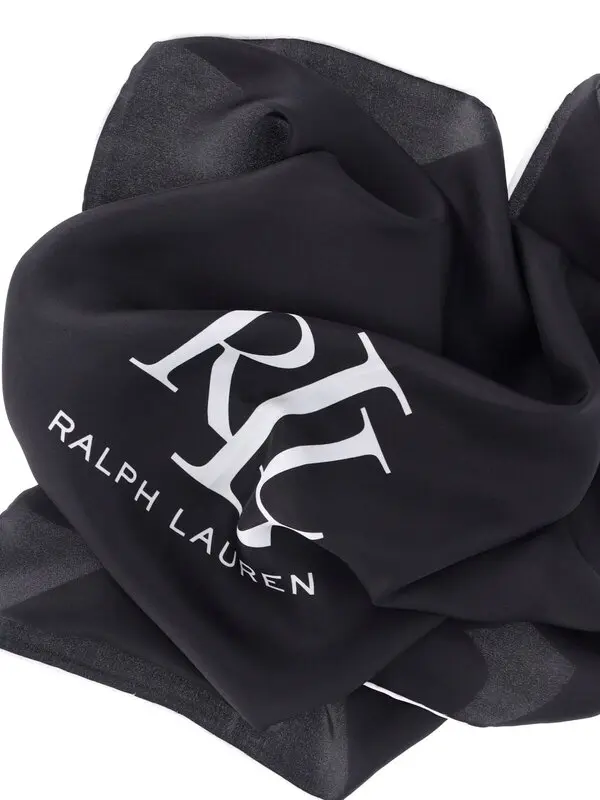 Ralph Lauren Silk Logo Scarf