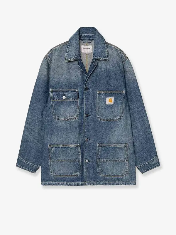 Carhartt Work In Progress Aden Chore Coat Bradenton Denim Jacket - Blue